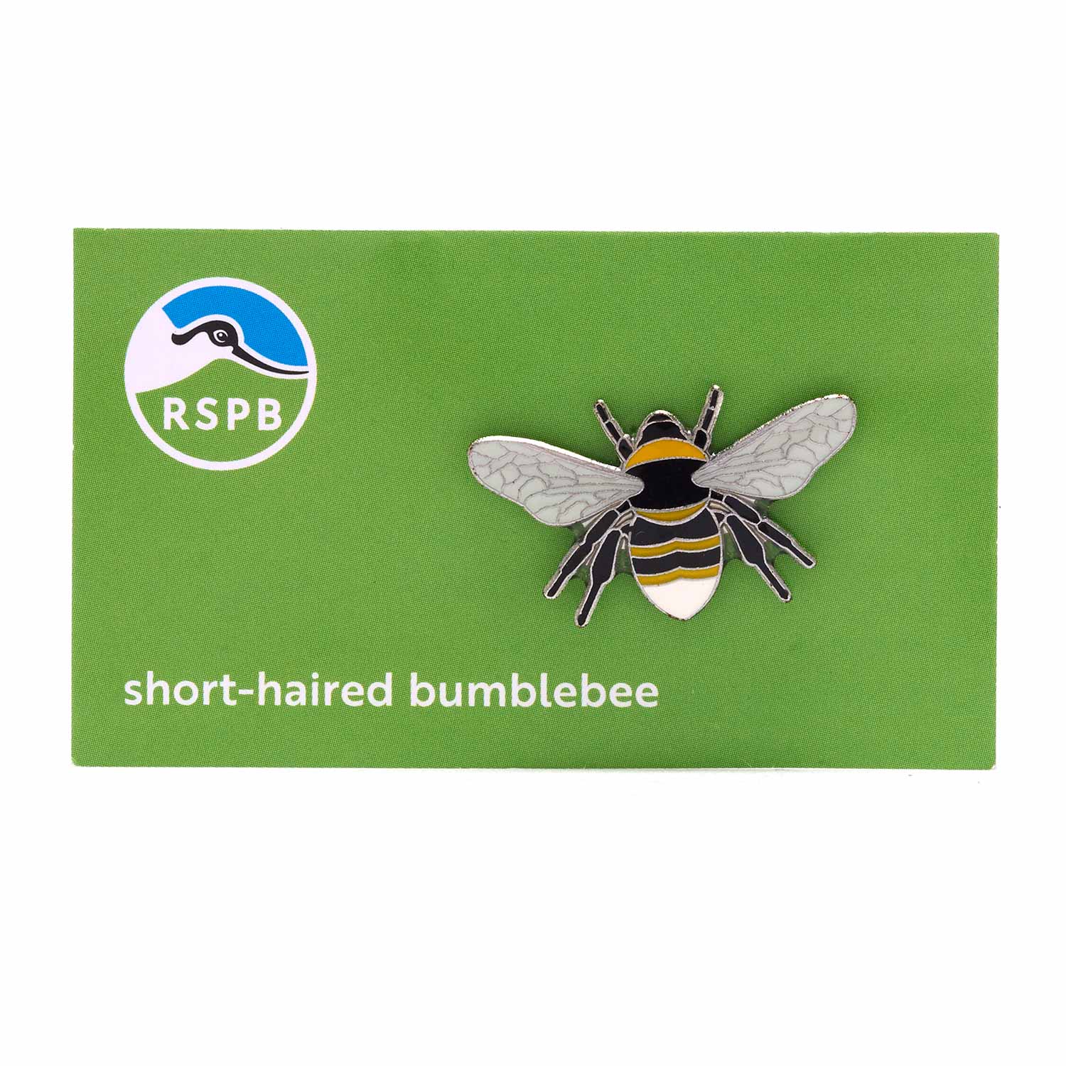 RSPB Short-haired bumblebee pin badge - RSPB Pin badges