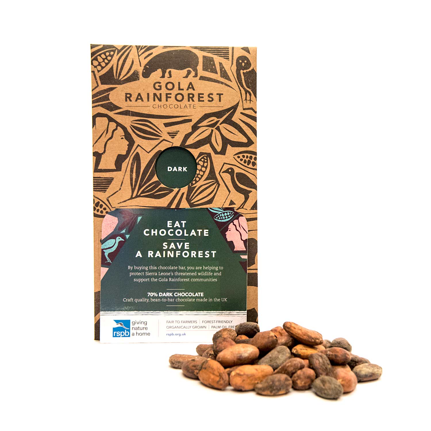 Gola Rainforest Chocolate 70g - Dark - Food